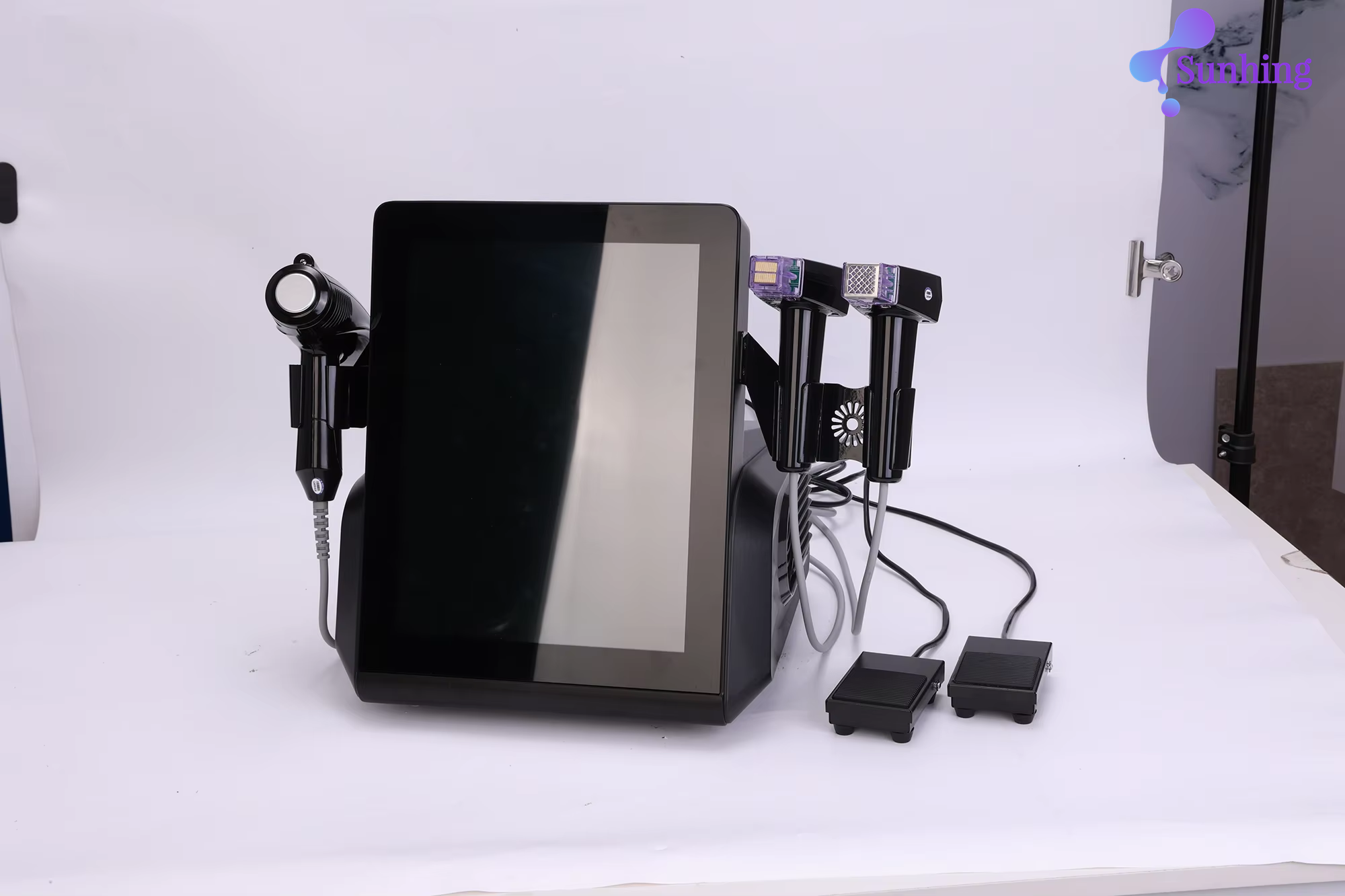 3 in 1 EMRF M8+Ice Hammer Gold Fractional Micro-needle Beauty Machine ...